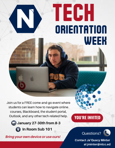 Tech Orientation Week planned for Jan. 27th-30th | Northeast Texas Community College